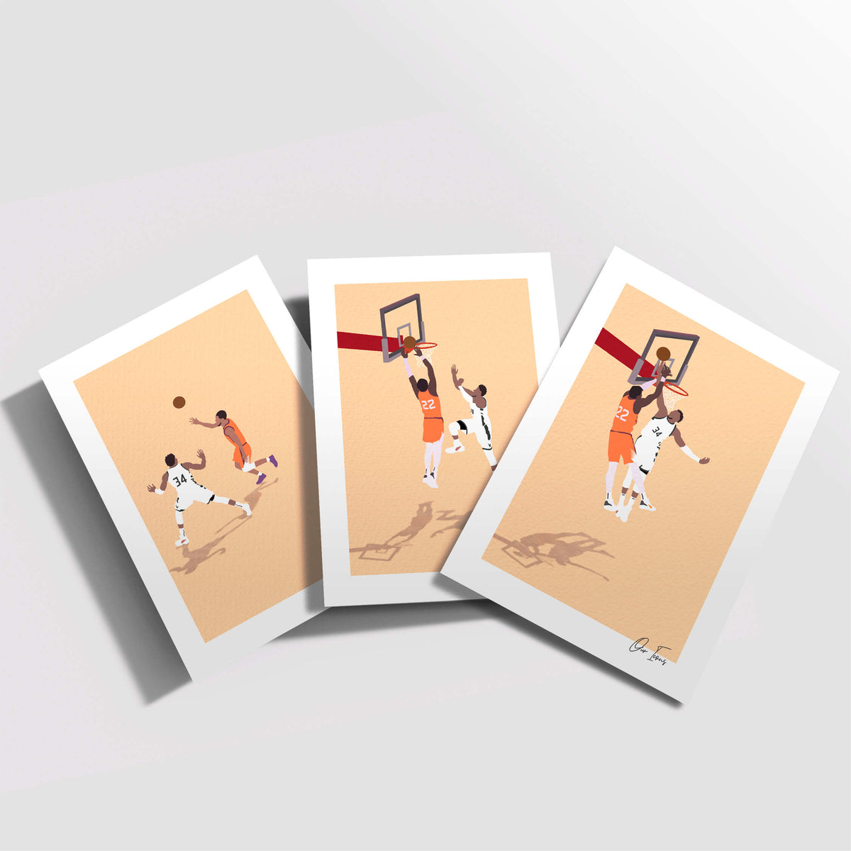 The Greek Freak Block - Moment (Set of 3 Prints) – Our Icons